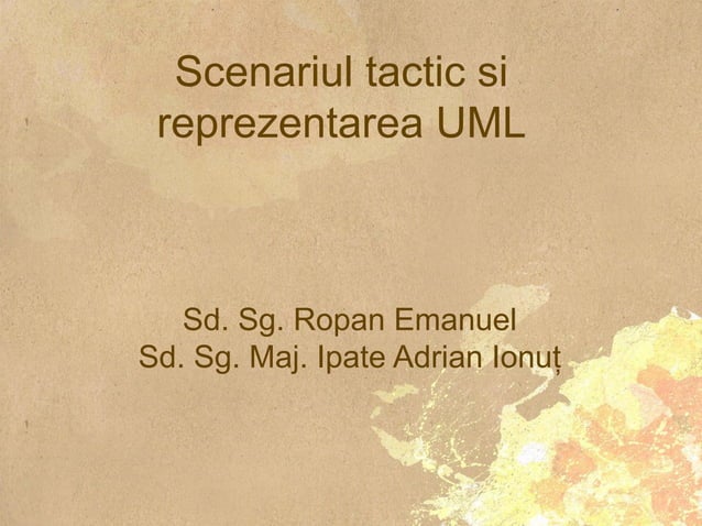 Scenariul tactic si reprezentarea UML.pdf