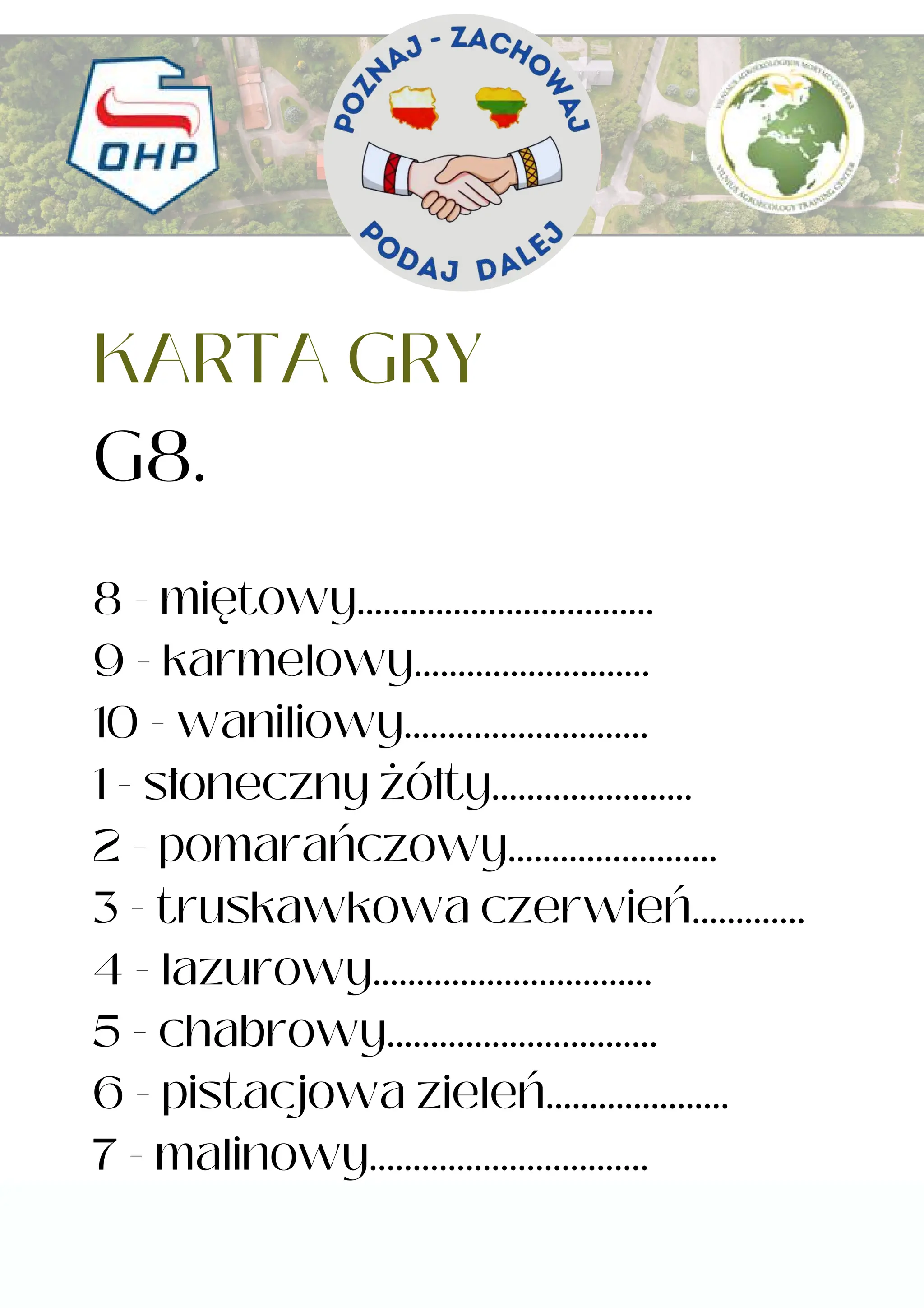 Scenariusz gry terenowej "Depozytariusze" | PDF