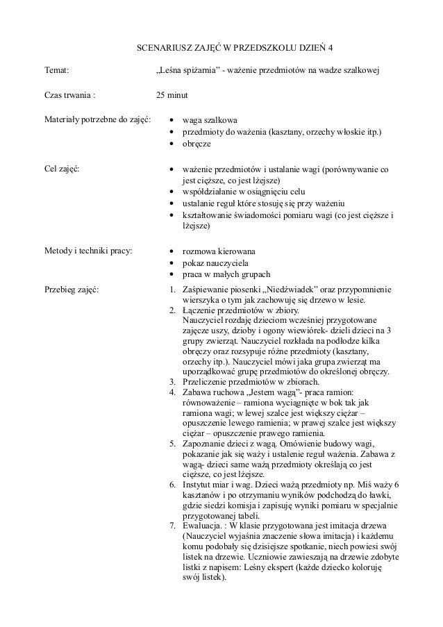 Scenariusz przedszkole4