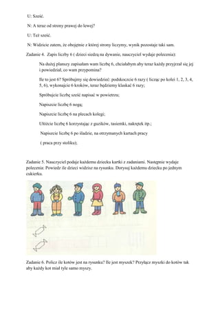 Scenariusz zajęć zintegrowanych dla klasy