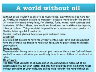 a world without oil | PPTX