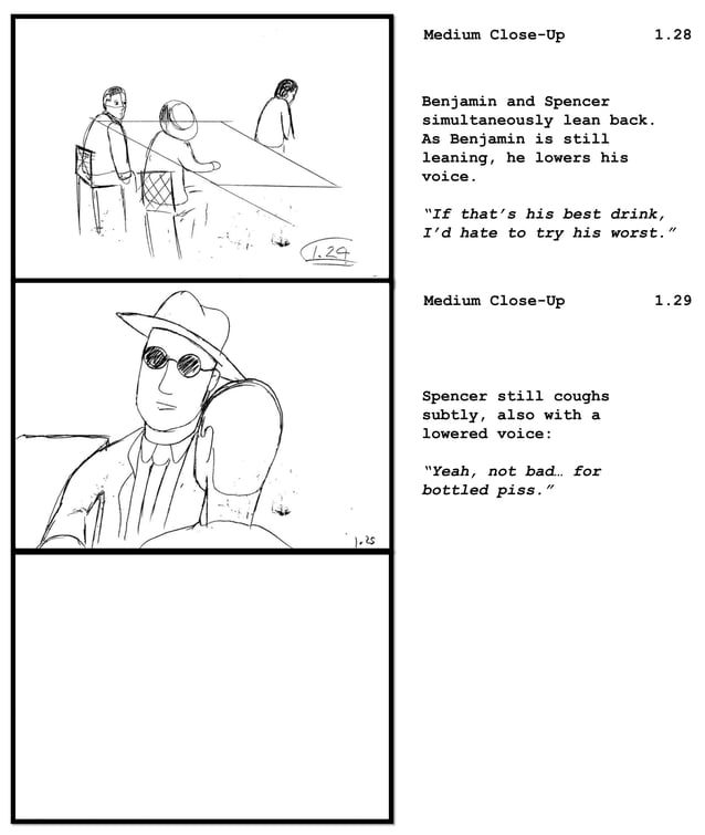 Scene 1 storyboard complete | PPTX