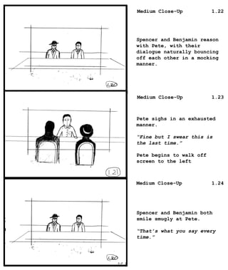 Scene 1 storyboard complete | PPTX