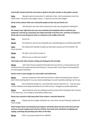 Scene 8 dining hall Written by me | PDF