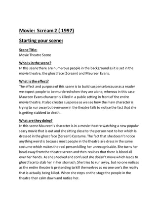 Scene analysis | DOCX