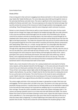 Scene analysis essay | DOCX