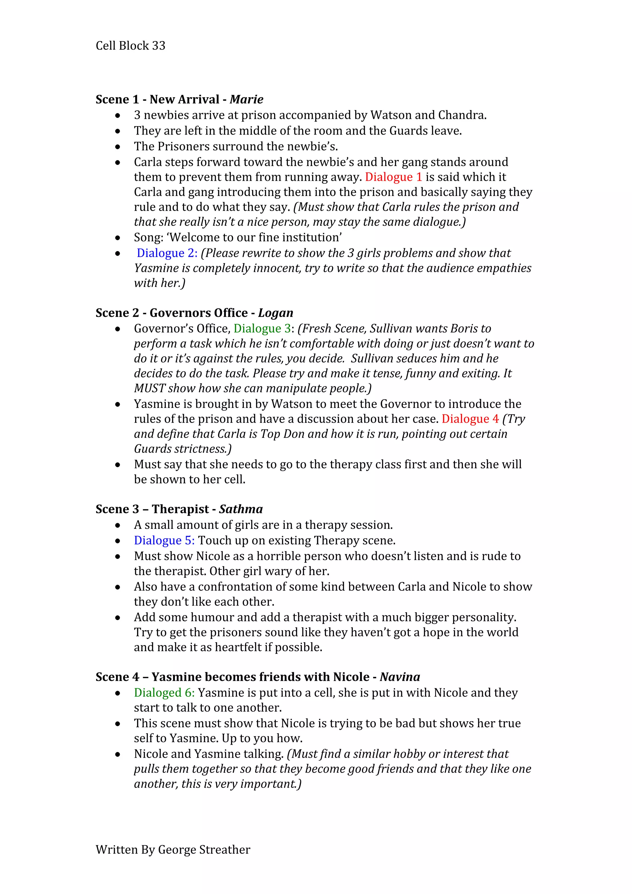 Scene break down | PDF