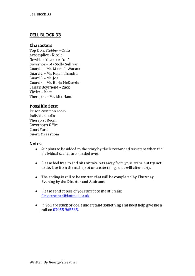 Scene break down | DOCX | Romance | Genres