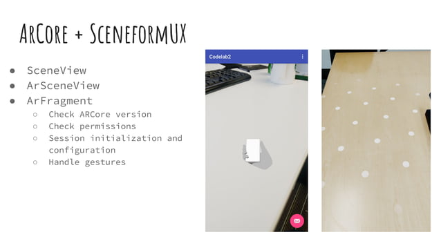 Sceneform SDK на практиці - UA Mobile 2019 | PPT