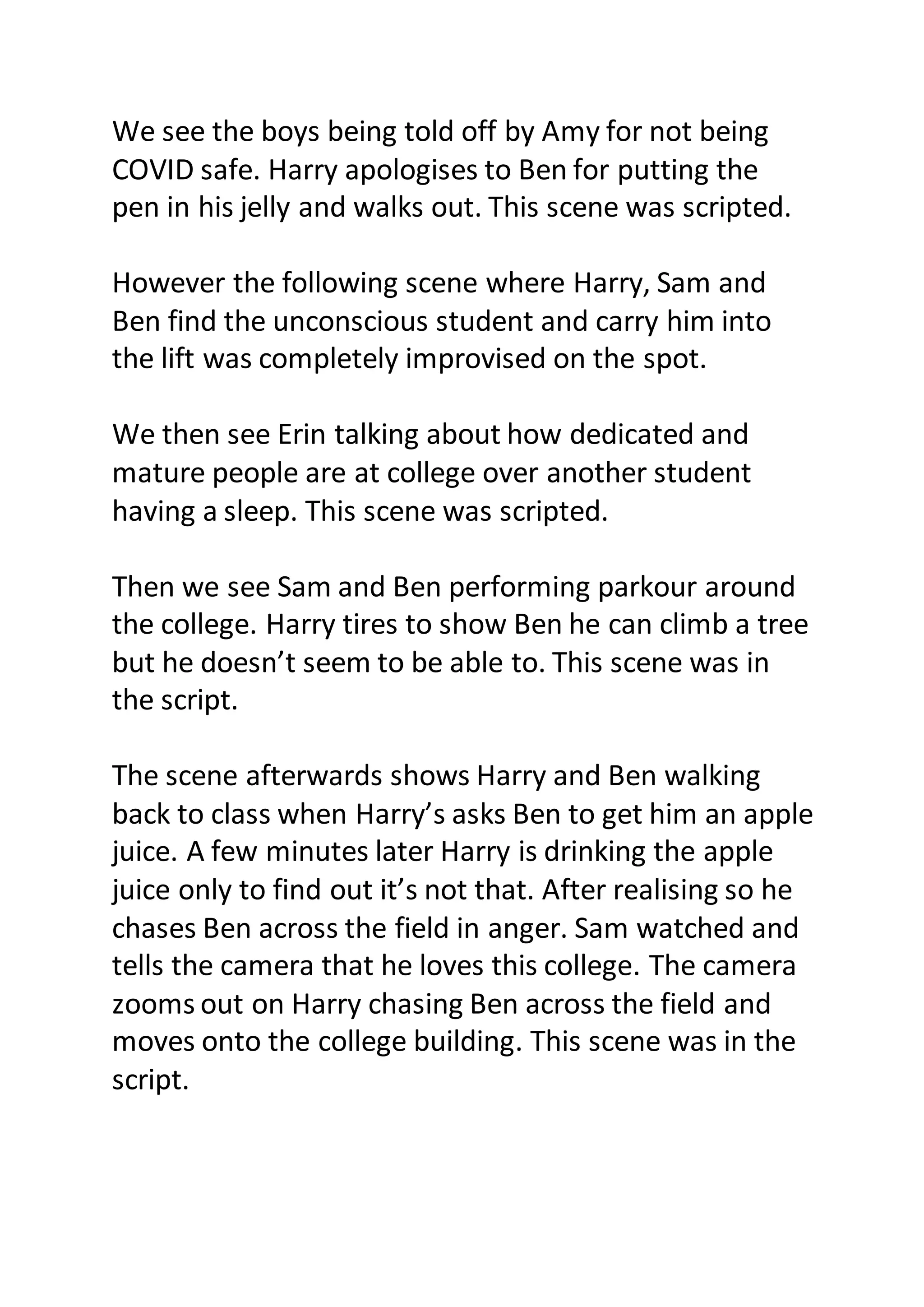 Scene outlines | DOCX