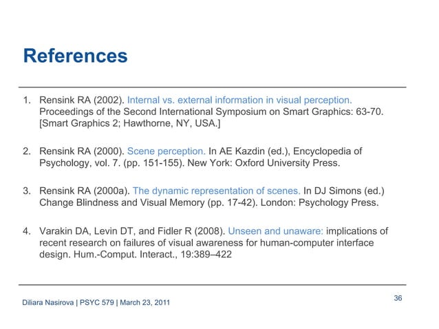 Scene perception | PDF