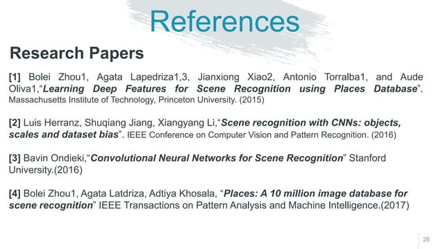 Scene Recognition Using Convolutional Neural Network Ppt
