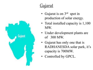 Scenario of solar power plant in india | PPTX