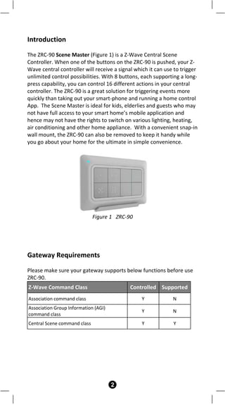 Scenes controller z wave plus remotec | PDF