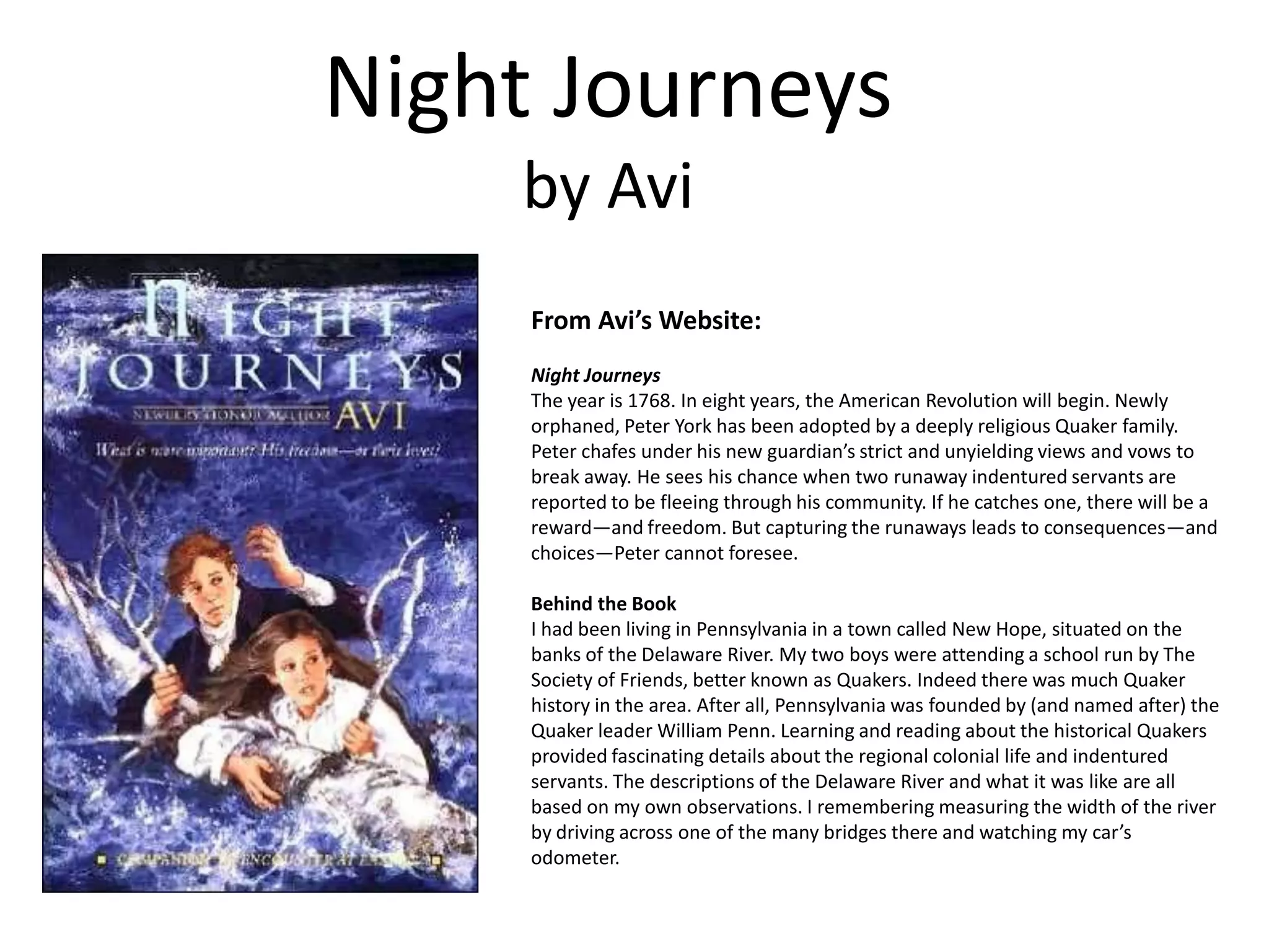 Scenes from night journeys | PPTX