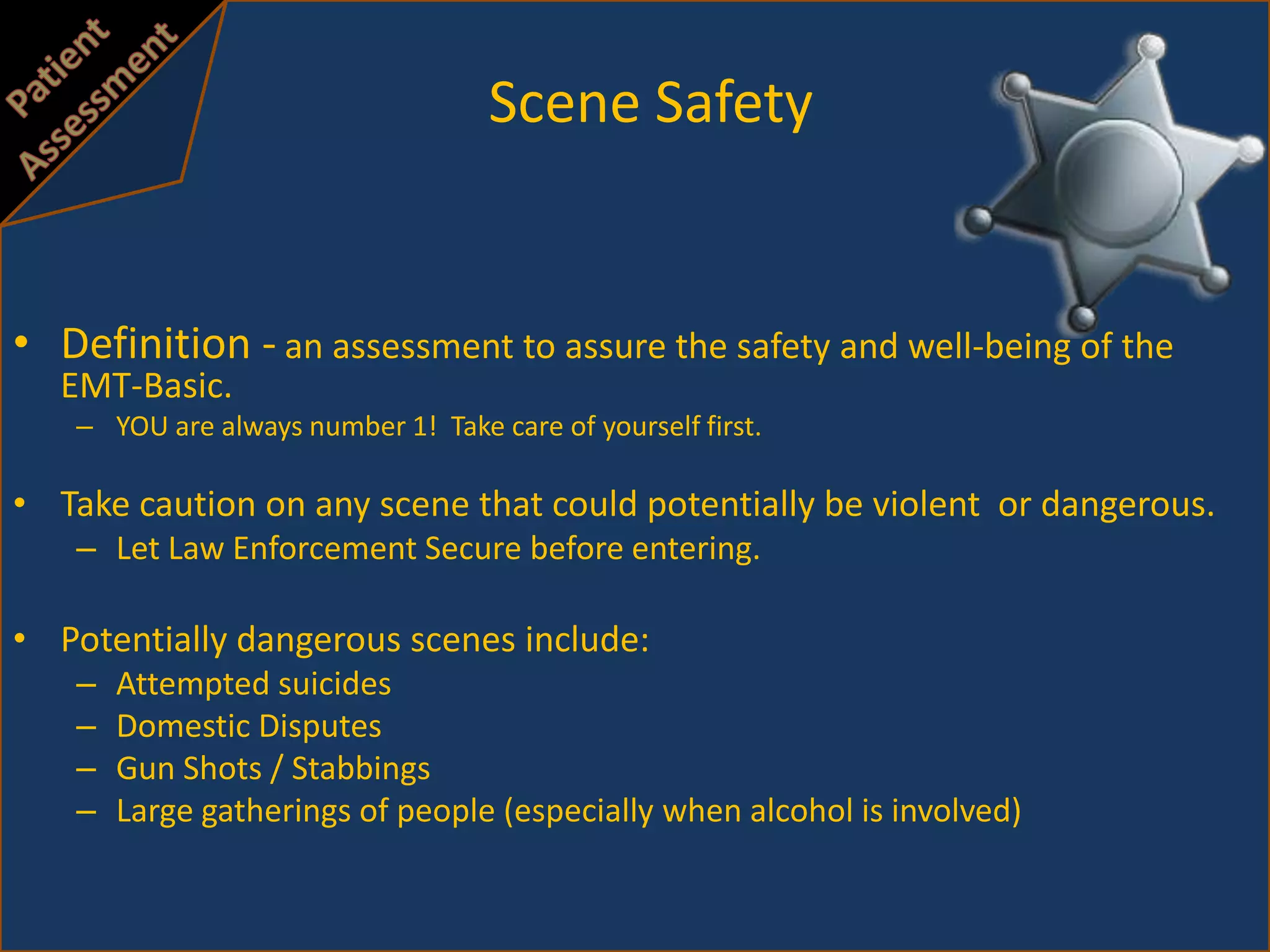 Scene size up and initial assessment | PPTX