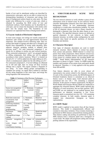 Scene text recognition in mobile applications by character descriptor and structure ...