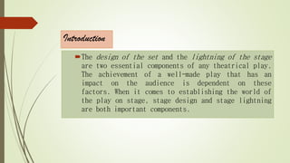 Scenic Design ppt.pdf | Theater | Fine Art