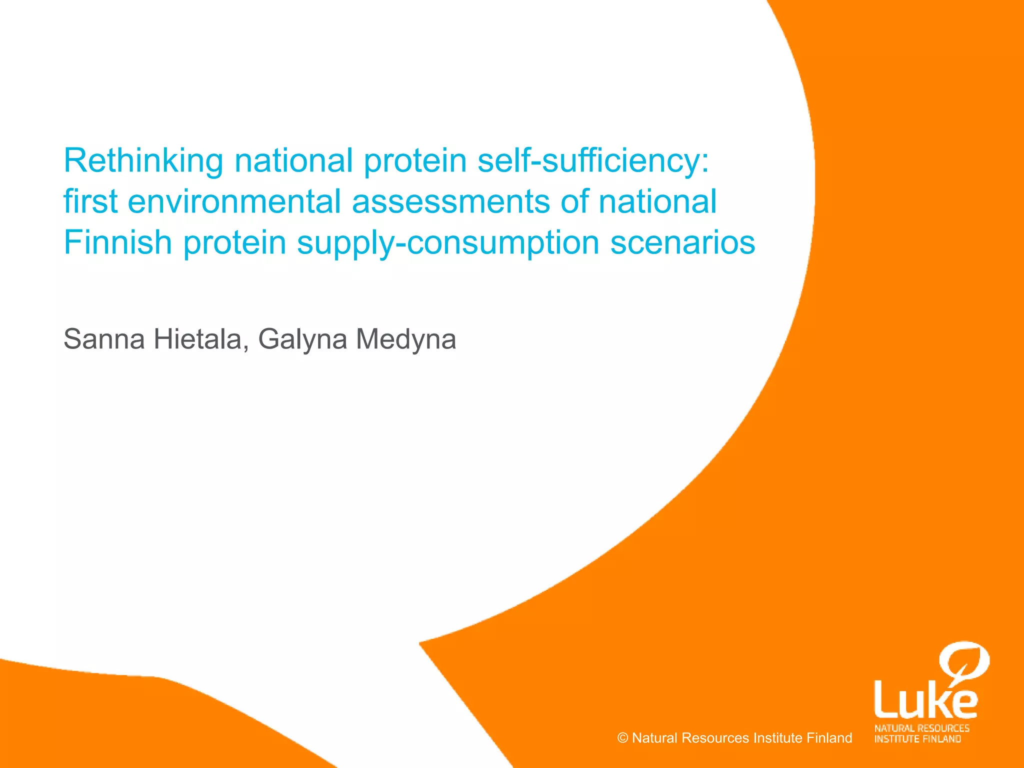 Rethinking national protein self-sufficiency | PPT