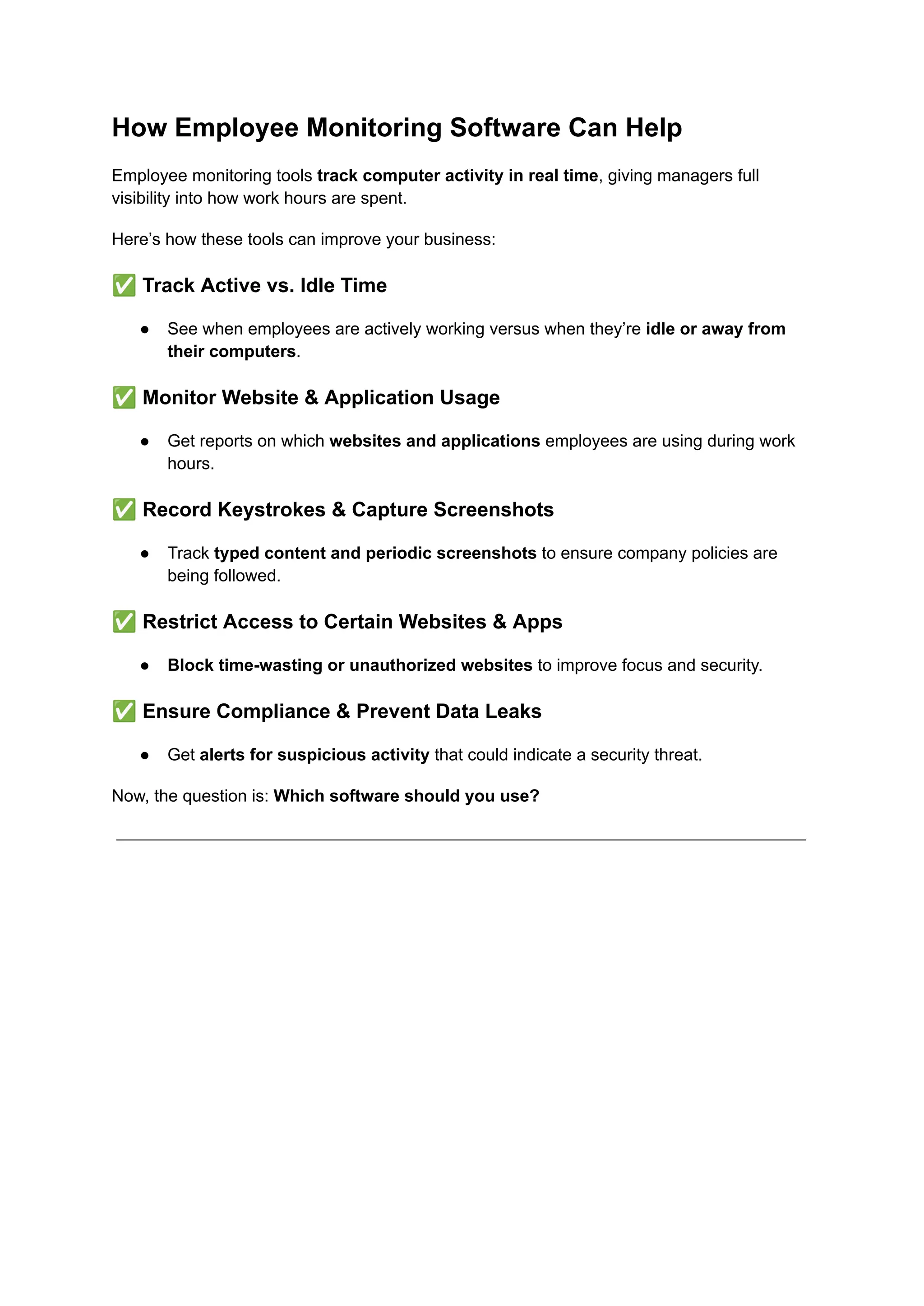 How Can I Monitor My Employees' Computer Activities Remotely? | PDF