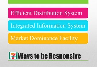 Supply Chain Strategy at 7-Eleven | PPTX
