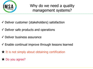 Quality Management Systems - Aviation Industry | PDF