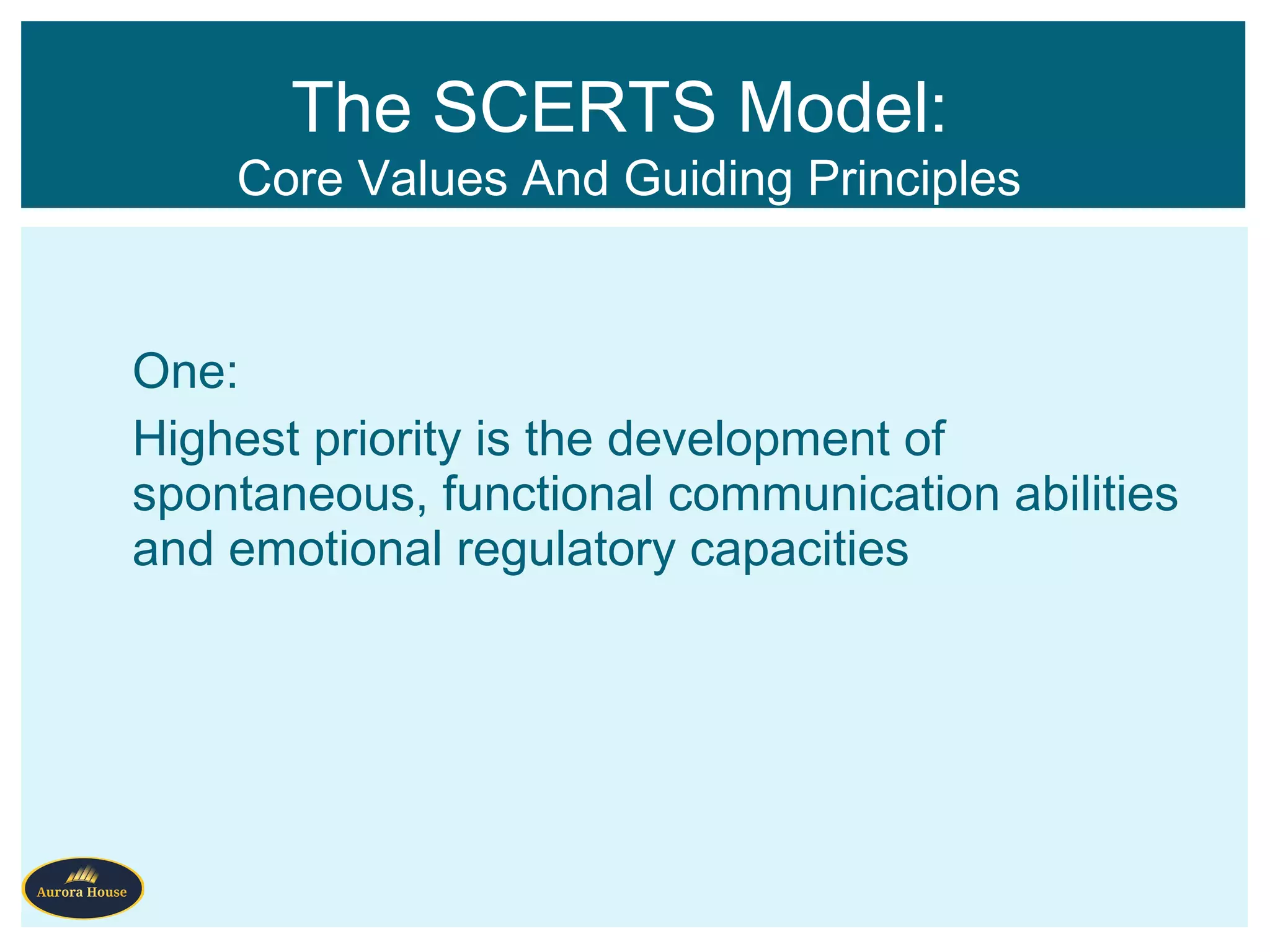An Introduction to The SCERTS Model - Anna Brady | PPT