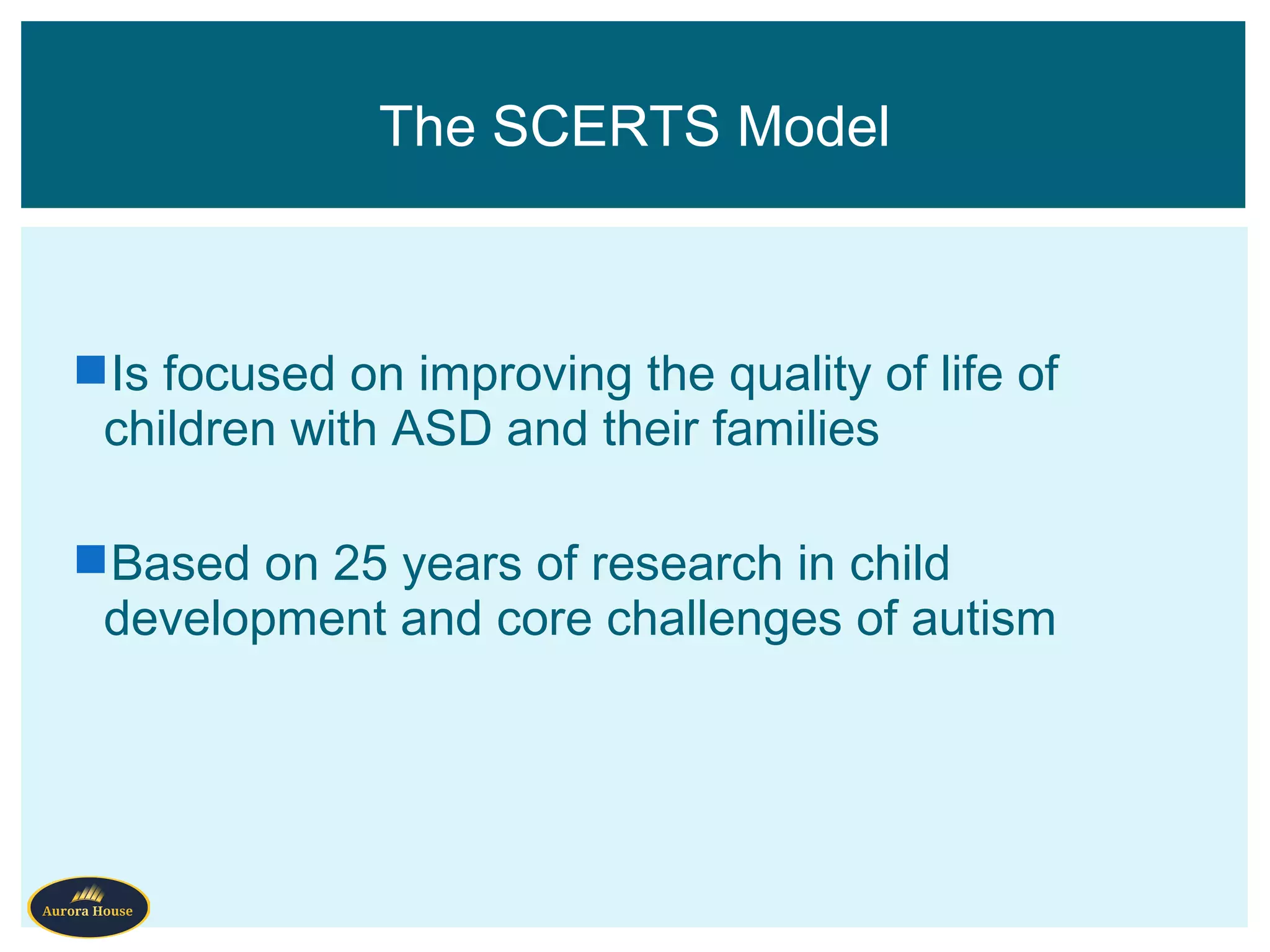 An Introduction to The SCERTS Model - Anna Brady | PPT