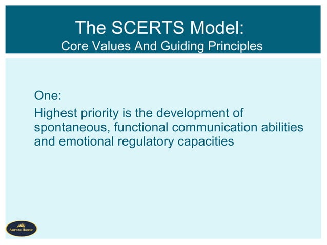 An Introduction to The SCERTS Model - Anna Brady | PPT