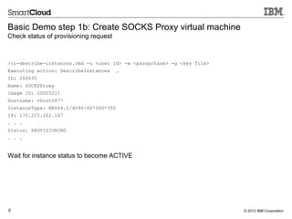 SmartCloud Enterprise: Using a SOCKS Proxy with VLANs | PPT