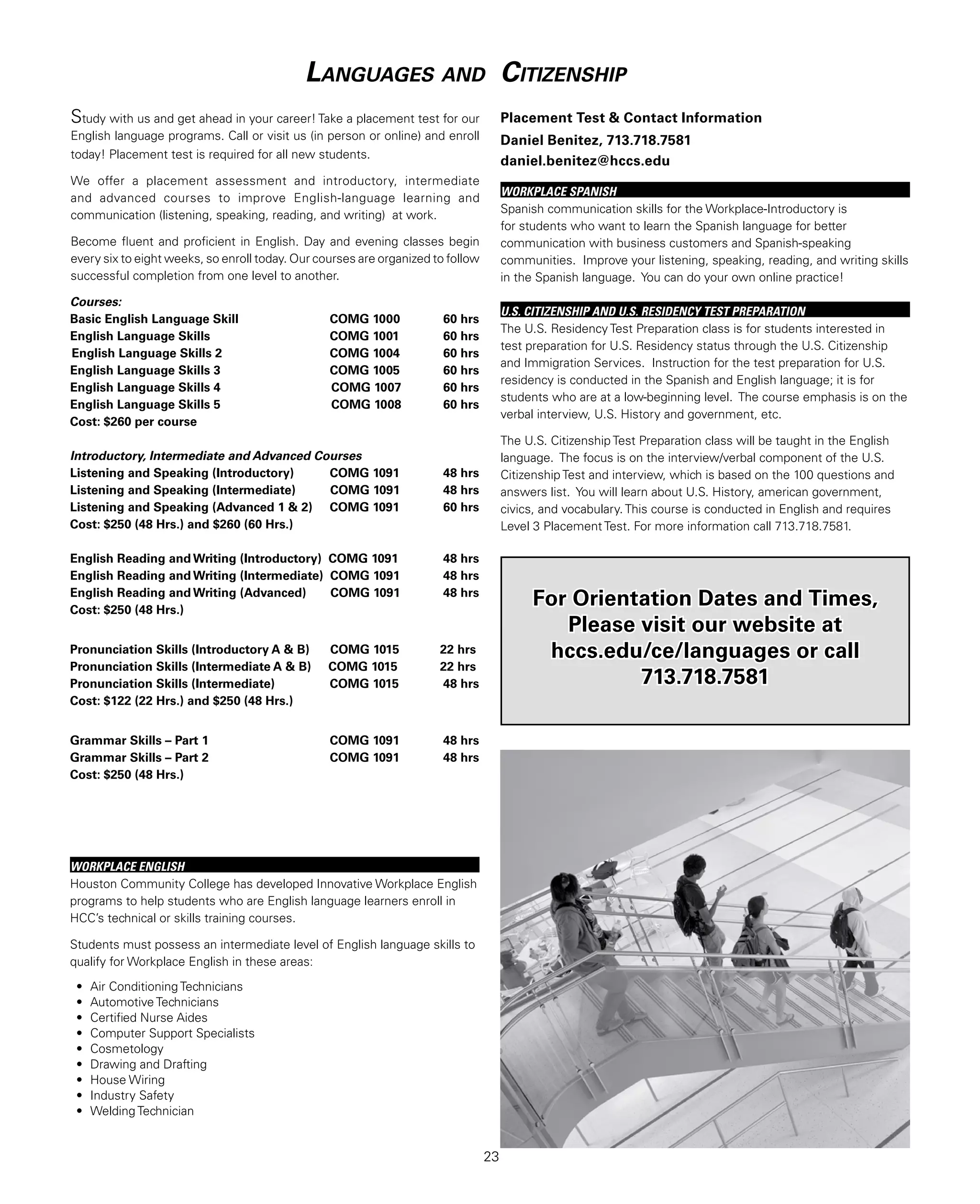 HCC Continuing Education Schedule | PDF