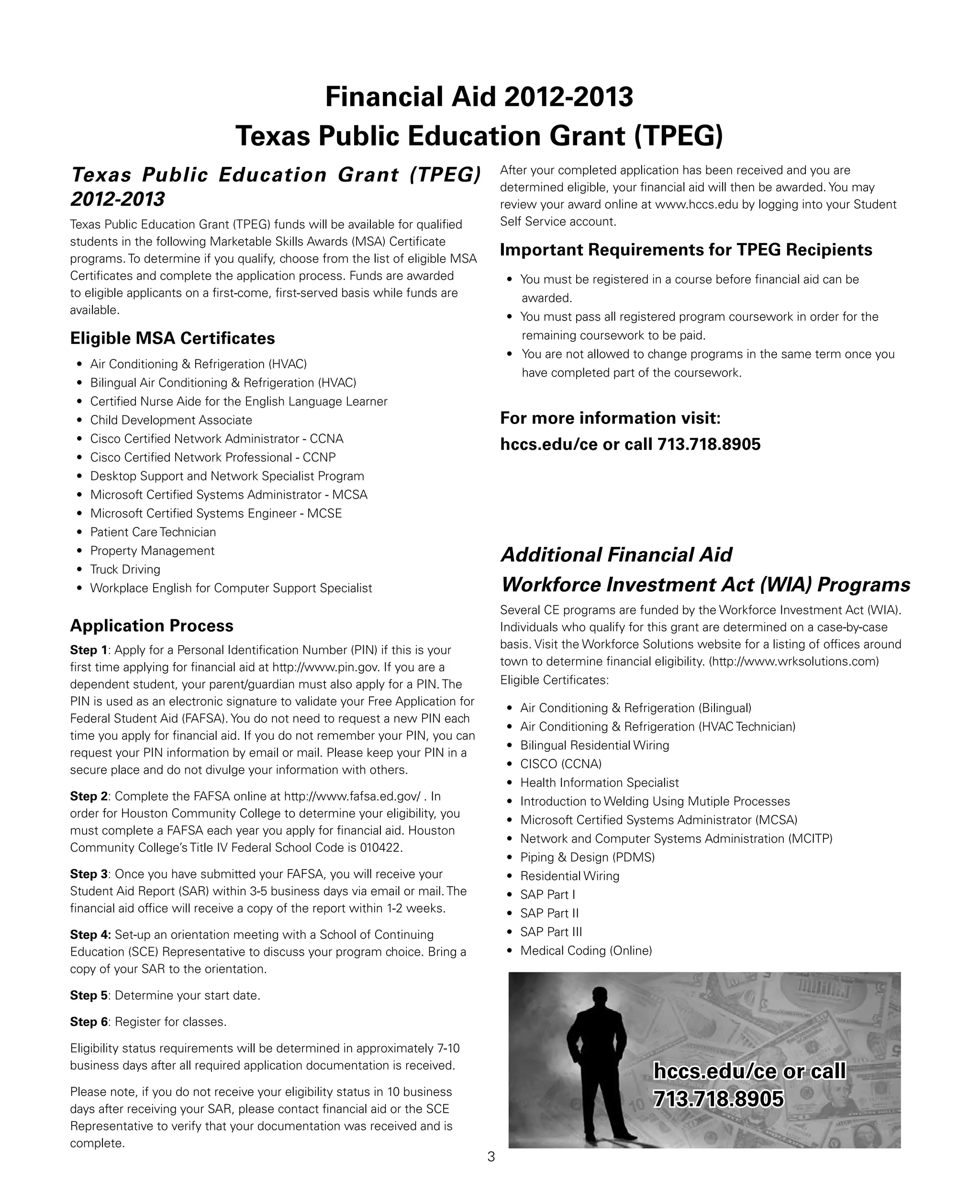 HCC Continuing Education Schedule | PDF