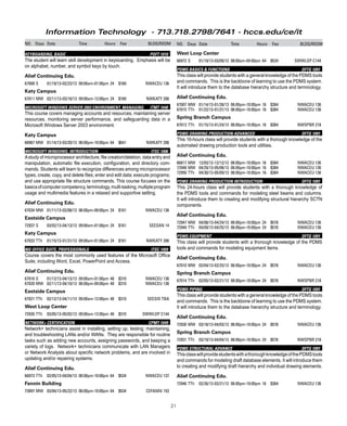 HCC Continuing Education Schedule | PDF