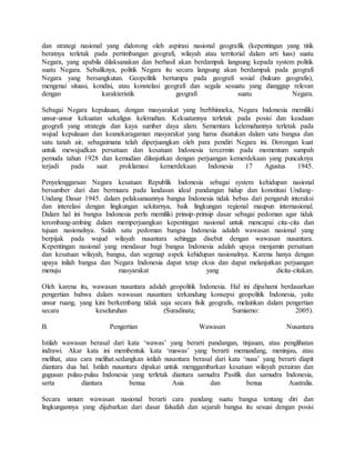 Geopolitik indonesia a2 | DOCX