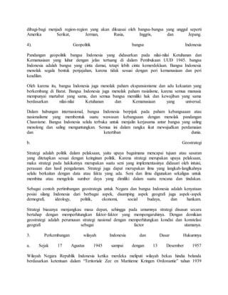 Geopolitik indonesia a2 | DOCX
