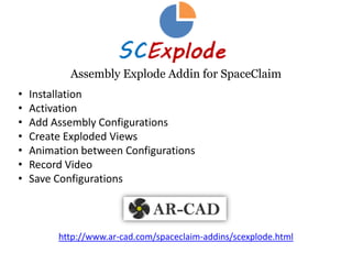 SCExplode: SpaceClaim Addin to Explode Assemblies | PPT