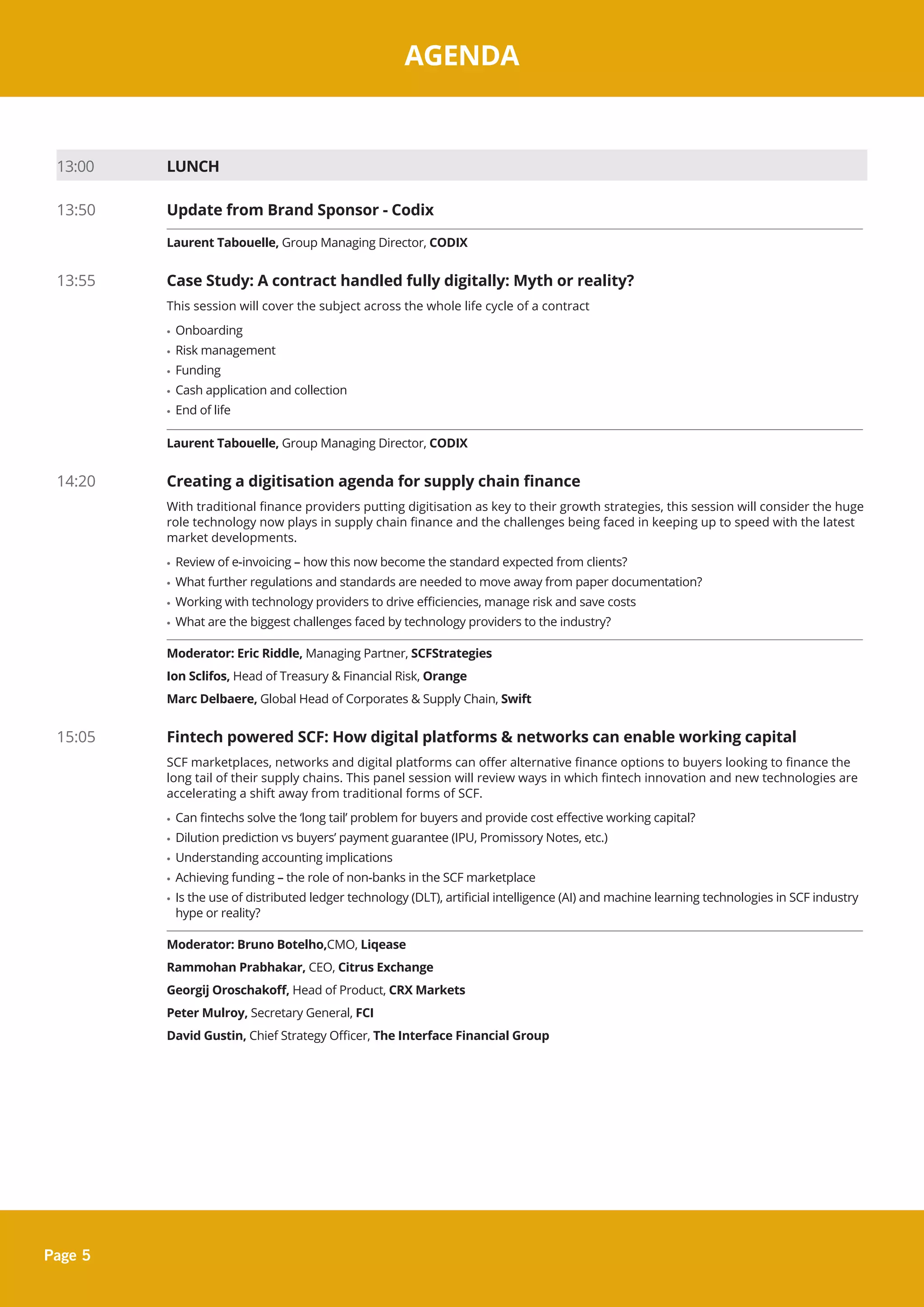 Supply Chain Finance Summit | PDF