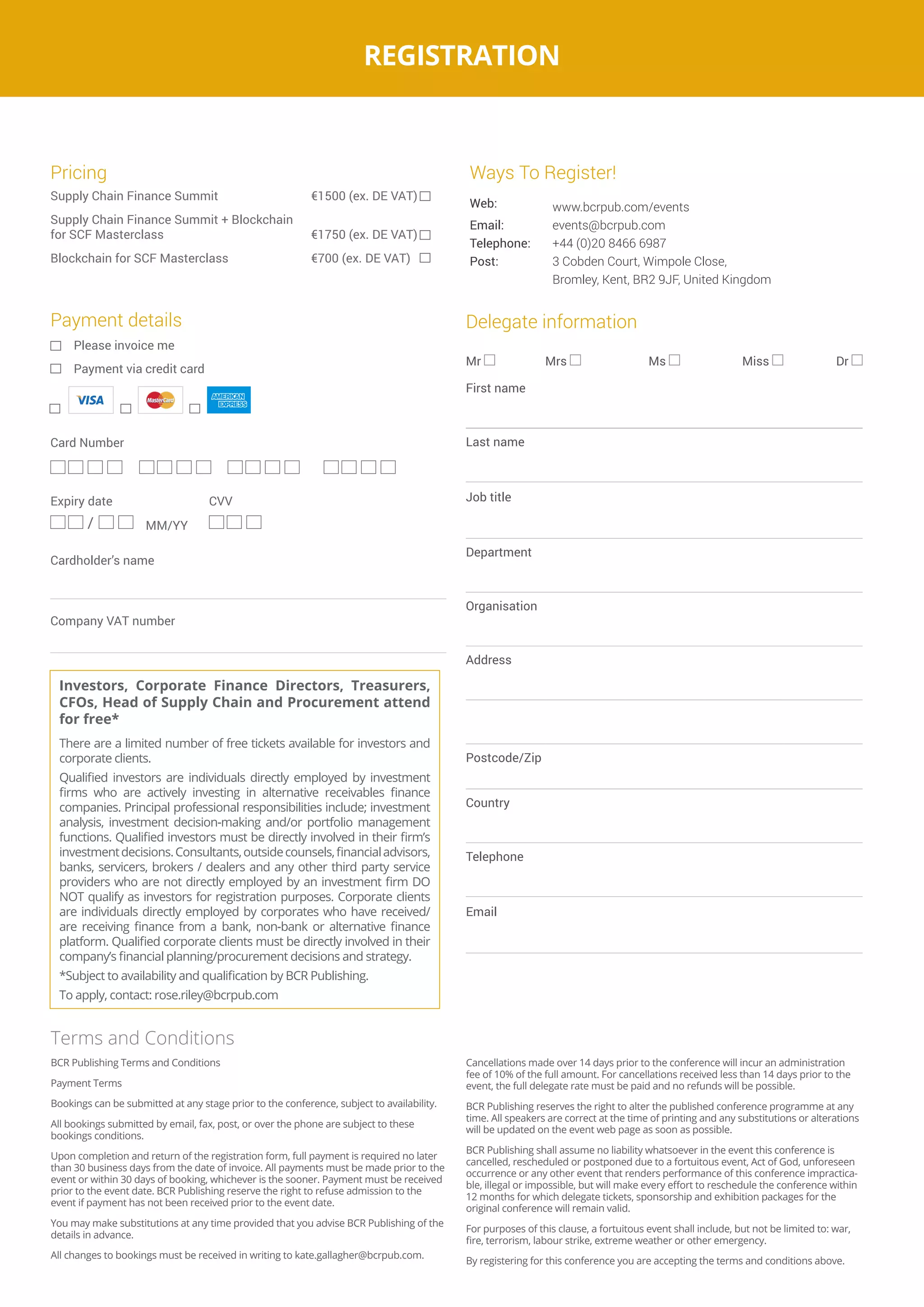 Supply Chain Finance Summit | PDF