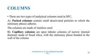 SUPER CRITICAL FLUID CHROMATOGRAPHY | PPTX