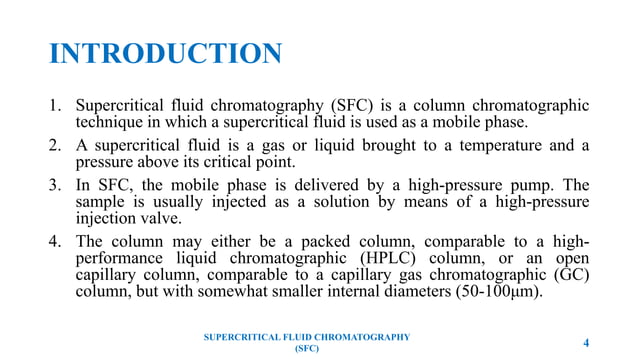SUPER CRITICAL FLUID CHROMATOGRAPHY | PPTX