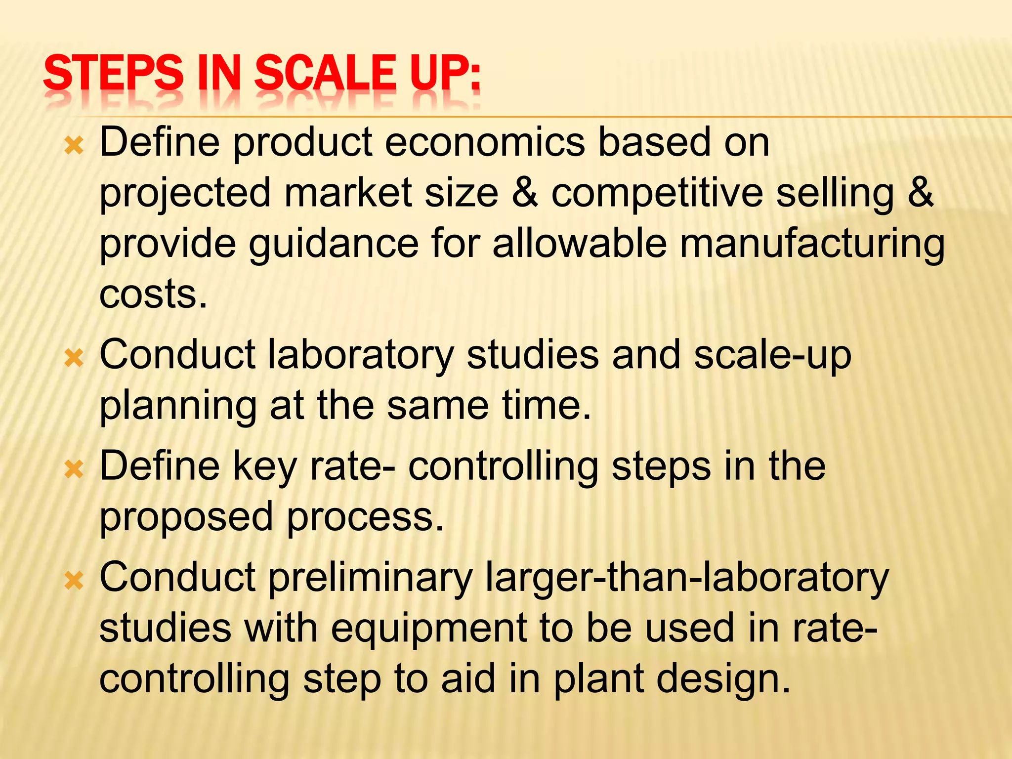 Scale up of fermentation | PPTX