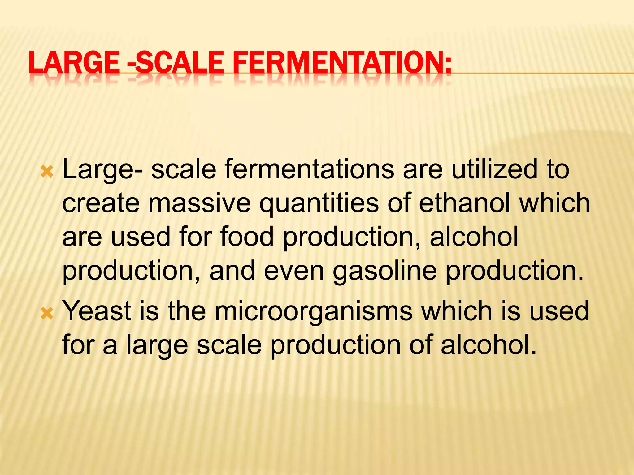 Scale up of fermentation | PPTX