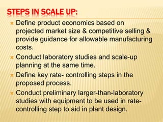 Scale up of fermentation | PPTX