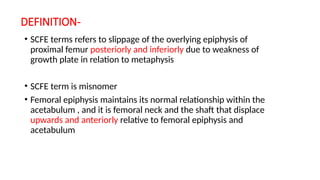 SCFE.pptx /slipped capital femoral epiphysis | PPT