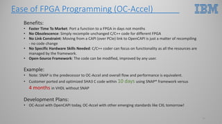 SCFE 2020 OpenCAPI presentation as part of OpenPWOER Tutorial | PPT