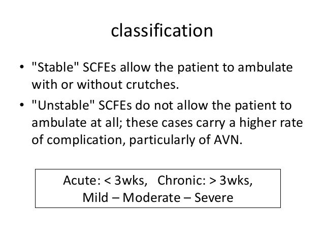 Slipped Capital Femoral Epiphysis