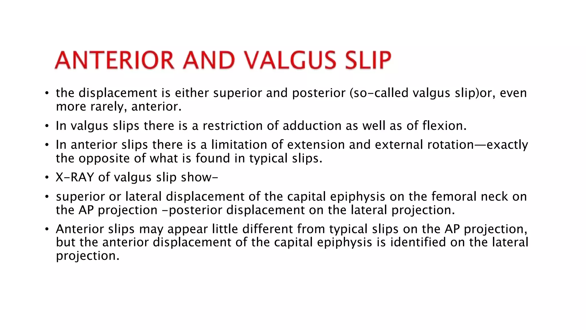 SCFE / slipped capital femoral epiphysis | PPTX