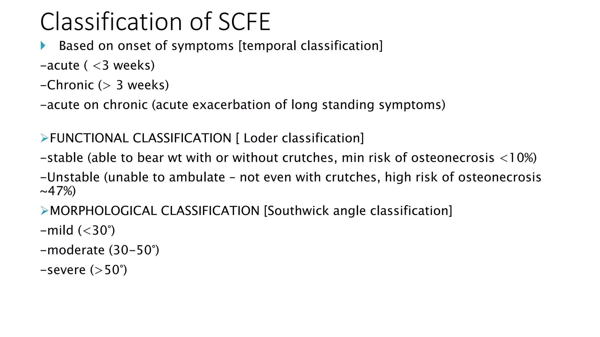SCFE / slipped capital femoral epiphysis | PPTX