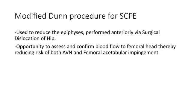 SCFE / slipped capital femoral epiphysis | PPTX | Bone and Joint ...