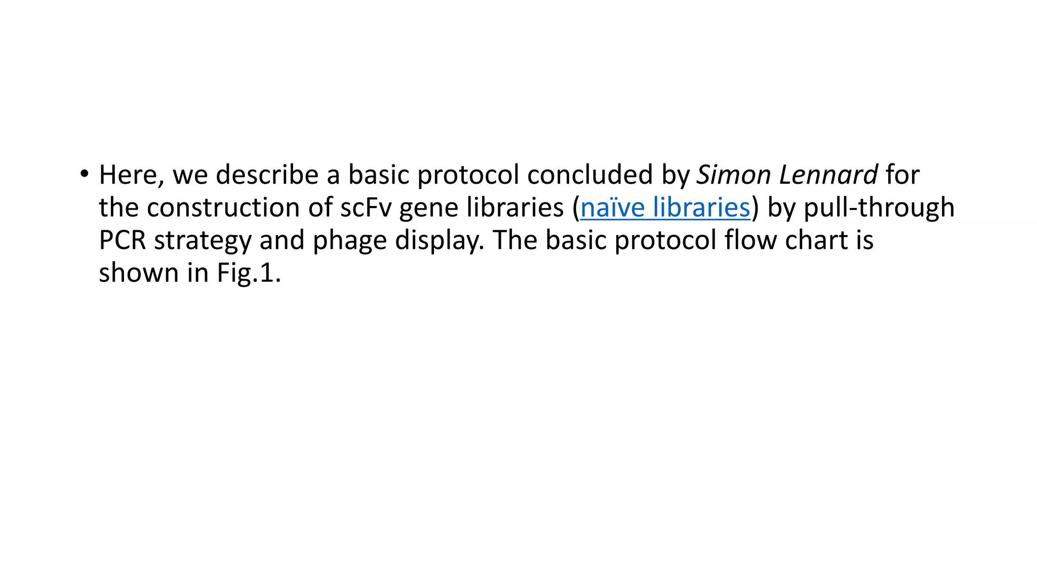 Scfv phage library | PDF